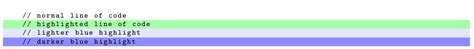 Listings How Can I Highlight Some Lines From Source Code TeX LaTeX Stack Exchange