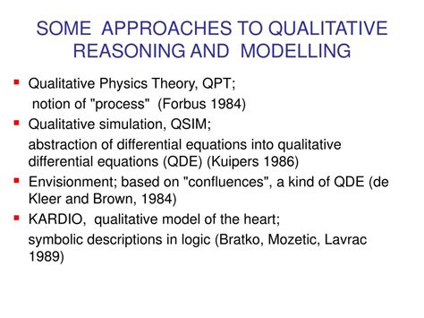 ppt qualitative modelling and reasoning powerpoint presentation free