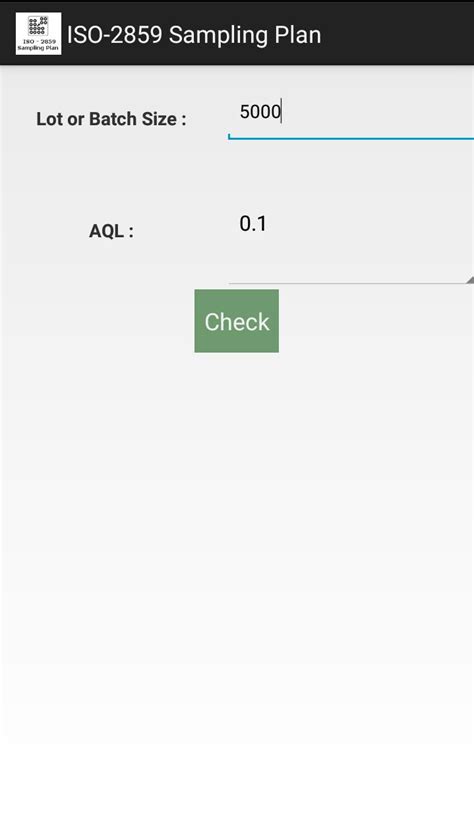 Iso 2859 Sampling Plan Apk Untuk Unduhan Android