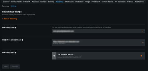Configure Retraining Datarobot Docs