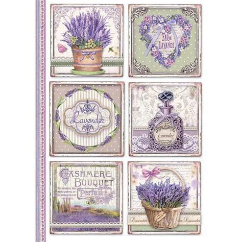 Stamperia Rice Paper Provence Cards A4 Rice Paper Etsy