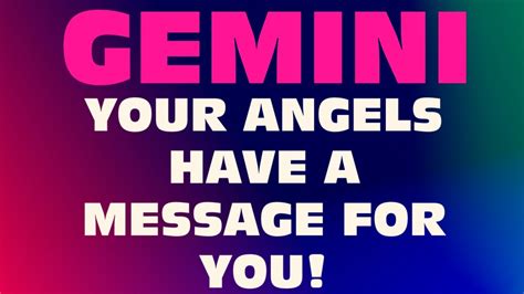 Gemini Urgent Message From Your Angels November 2023 Youtube