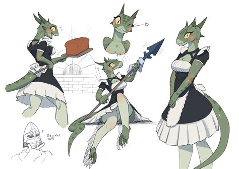 Some Cartoon Characters Are Dressed Up In Costumes And Holding Knives With One Person Standing