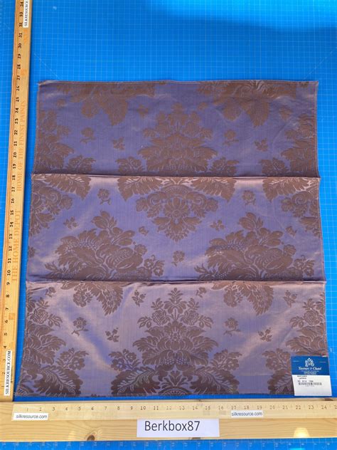 Berkbox Square Jacquard By Tassinari Chatel Mortemer Laporin Purple Damask MSRP USD