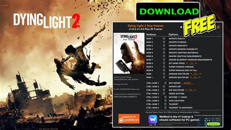 Dying Light Stay Human Trainer Youtube