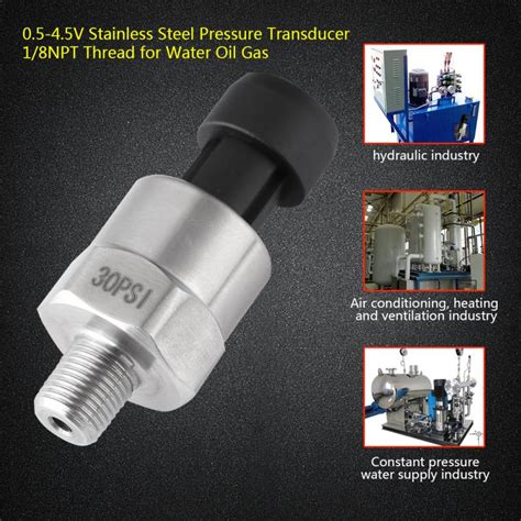 1 8npt Thread Stainless Steel Pressure Transducer Sender Sensor For Oil