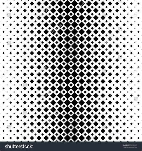 Monochromatic Abstract Square Pattern Background Black Stock Vector