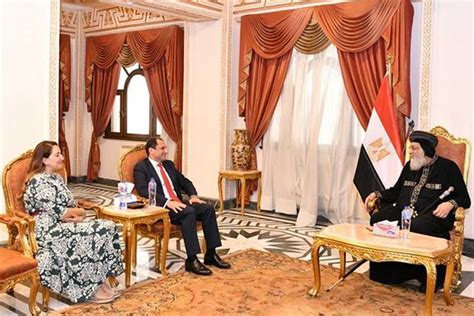 البابا تواضروس يلتقي قنصل لبنان بالإسكندرية المصري اليوم