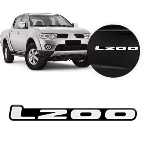 Emblema Adesivo Resinado Mitsubishi L200 Triton Escovado No Shoptime