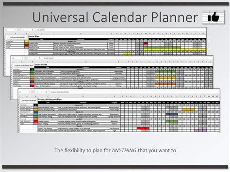 Calendar Planner Excel Template Calendar Excel Template Planner Excel