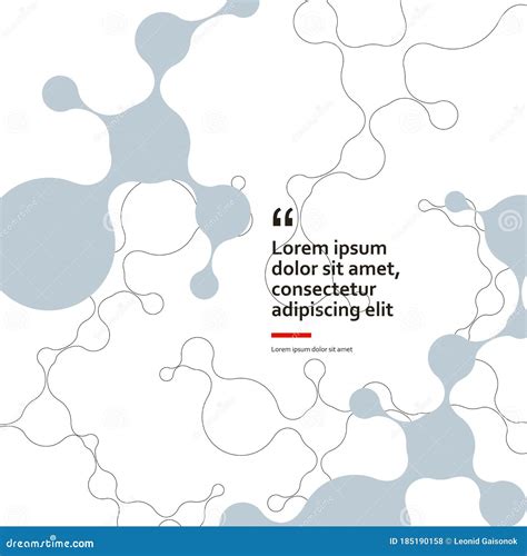 Abstract Polygonal With Connecting Science Dots And Lines Background Vector Illustration Stock