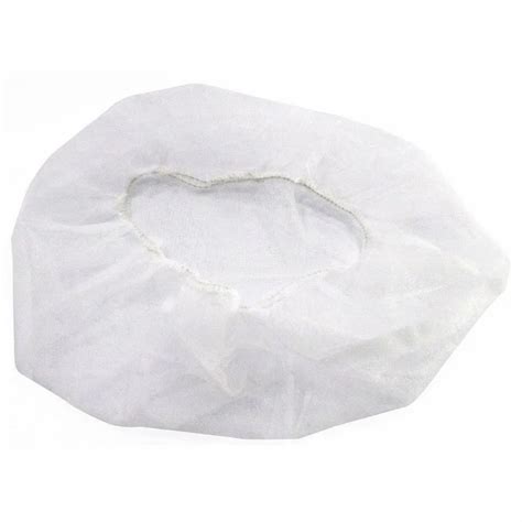 Free Size White Disposable Non Woven Bouffant Cap At 1 2 Piece In