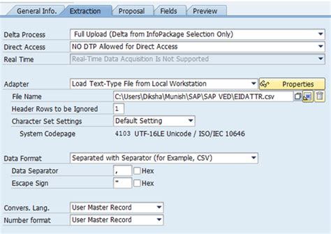 Steps To Load Attributes From Csv Doc 2 Sap Community