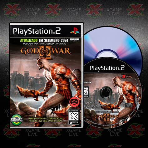 Dvd Game God Of War 2 Dublado Ia Dvd 85gb Repro Ps2 Play 2