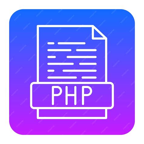 Premium Vector Php File Vector Illustration
