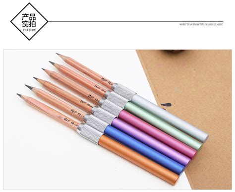 彩色金属单双头加长笔套 铅笔延长器 素描炭笔加长器绘图接笔器 阿里巴巴