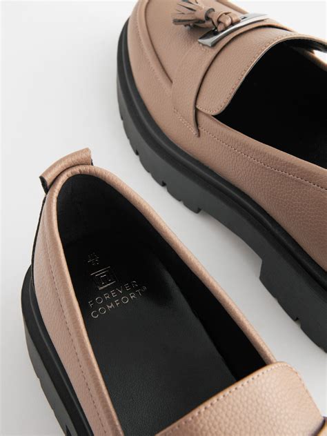 Buy Mink Brown Forever Comfort® Chunky Tassel Loafers From The Next Uk