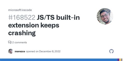 JS TS Built In Extension Keeps Crashing Issue Microsoft Vscode GitHub