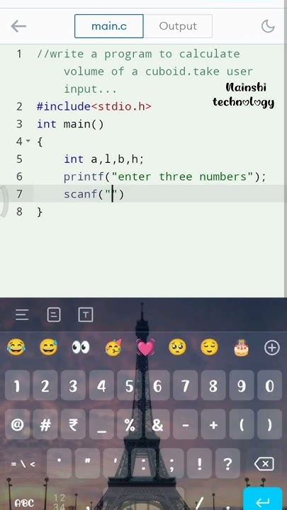 Calculate Volume Of A Cuboid In C Beta Cprogramming C Youtube