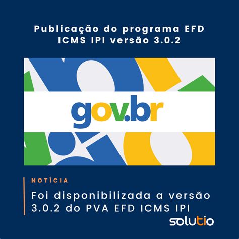 Publicação do programa EFD ICMS IPI versão