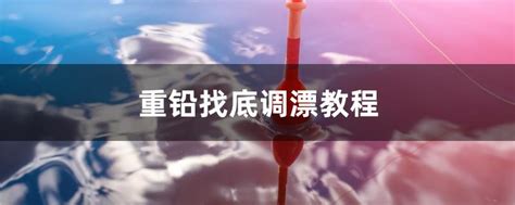 重铅找底调漂教程 鱼百科