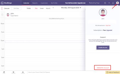 Zoho Admin Panel