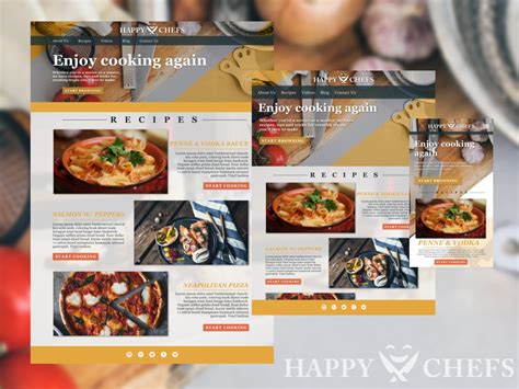 Happy Chefs Web Design By District North Media And Design Studio On Dribbble