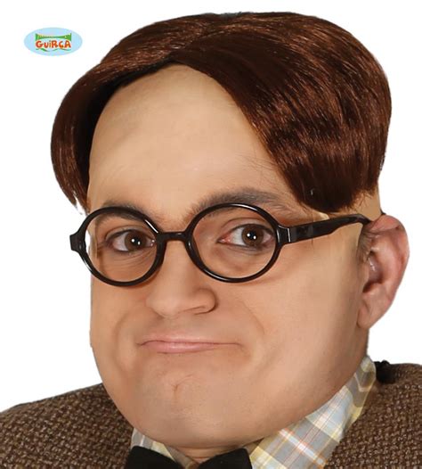 Braune Nerd Streber Haarteil Für Herren Faschingshop24