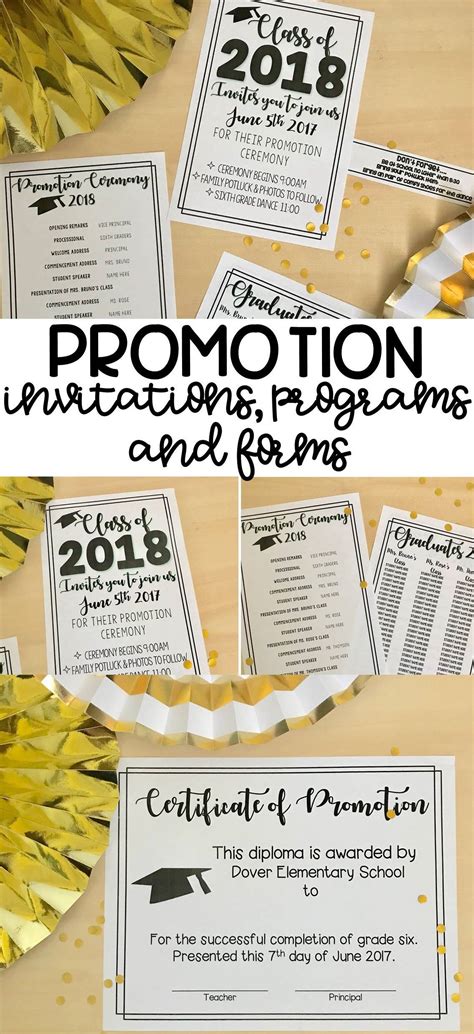 8th Grade Promotion Certificates