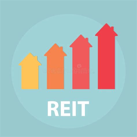 Reit Real Estate Investment Trust Concept Stock Vector Illustration