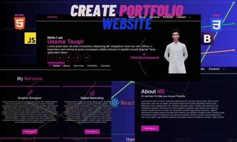 Make A Responsive Personal Portfolio Website Using Html Css By