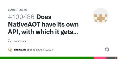 Does NativeAOT Have Its Own API With Which It Gets The Names Of Methods And Their Addresses For