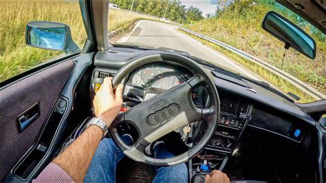 1994 Audi 80 B4 [1 9 Tdi 90hp] 0 100 Pov Test Drive 1363 Joe Black