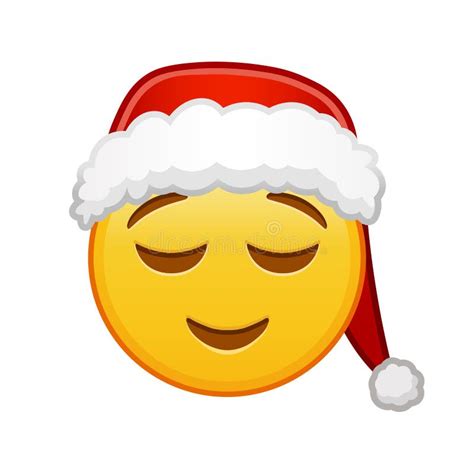Christmas Slightly Smiling Face Large Size Of Yellow Emoji Smile Stock