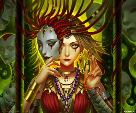 Девушка со светлыми волосами в фантастическом платье Скачать фото на аву девушки блондинки