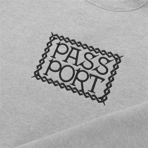 Pass~port Invasive Embroidered Sweater Ash