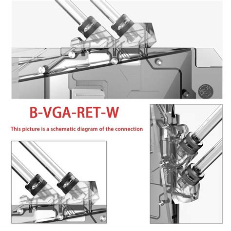 BYKSKI GPU Transparent Terminal Block For Graphics Computer GPU Cooling