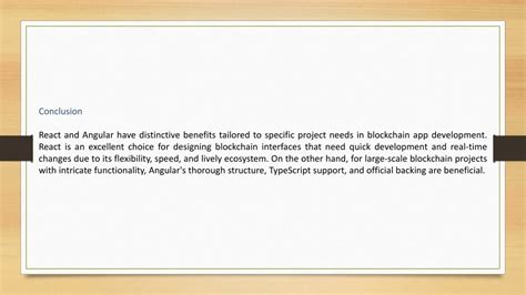 Ppt Choosing Right Framework For Your Blockchain App React Or Angular