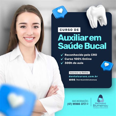 Curso Auxiliar em Saúde Bucal Cursos Incríveis