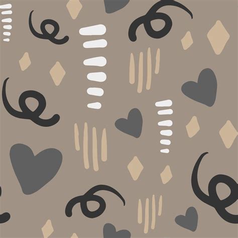 Neutral Abstract Hand Drawn Seamless Pattern 9878125 Vector Art At Vecteezy