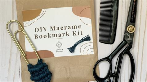 DIY Macrame Bookmark Tutorial YouTube Macrame Diy Macrame Paperclip Bookmarks