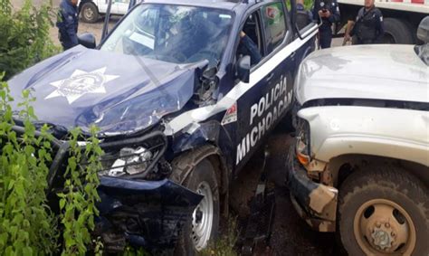 Michoacán Choque Entre Policías Y Civil Deja 4 Heridos En La