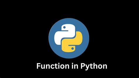Functions In Python Youtube