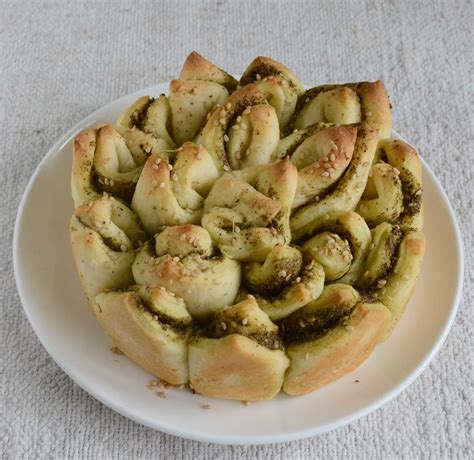 Zaatar Pull Apart Bread Recipe Gayathris Cook Spot