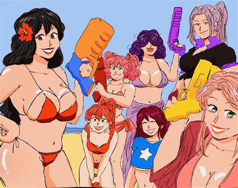 Rule 34 7girls Bikini Breasts Female Fuuko Izumo Gina Chamber Ichico Nemuri Juiz Darc Mui