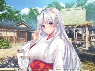 エロゲー アマナツ動画 体験版 3夜白先輩の巫女服姿これはエロ可愛い 巨乳JK恋愛エロゲー 実況プレイ動画 Hentai Game