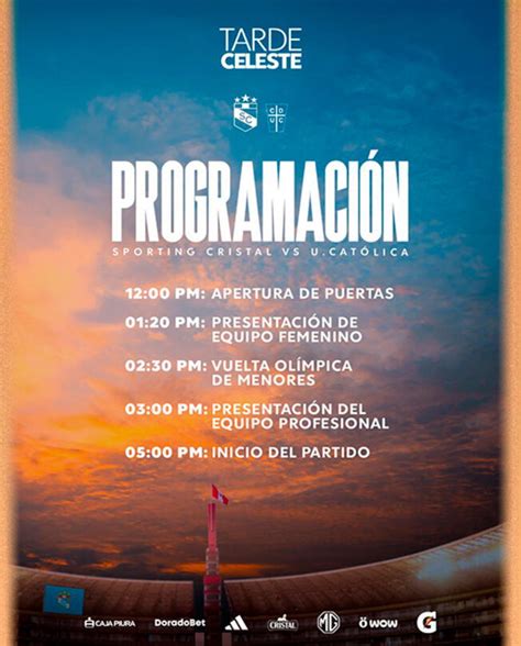 Tarde Celeste Partido De Cristal Contra Católica Será Transmitido Por