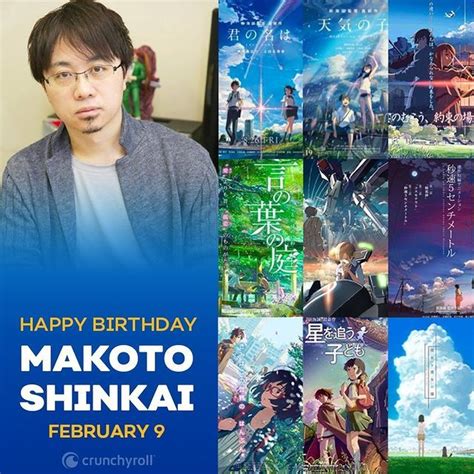 Crunchyroll On Instagram Happy Birthday To The Great Makoto Shinkai
