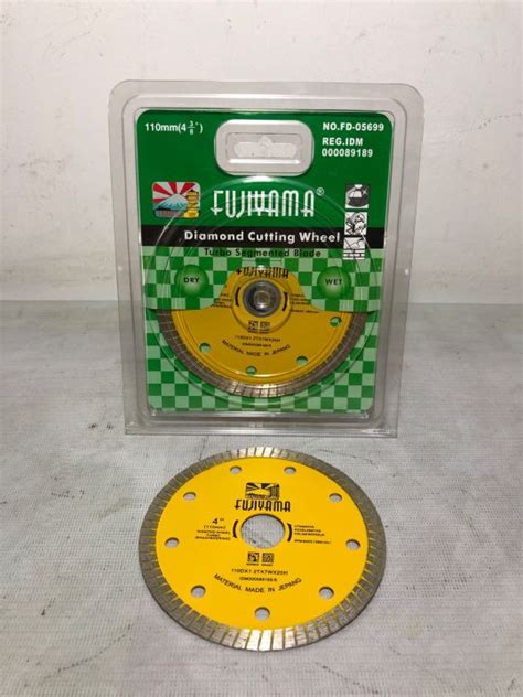 Diamond Cutting Wheel Turbo Hijau Fujiyama Mata Pisau Potong Keramik