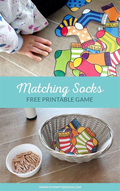 Matching Socks Game Free Printable Artofit